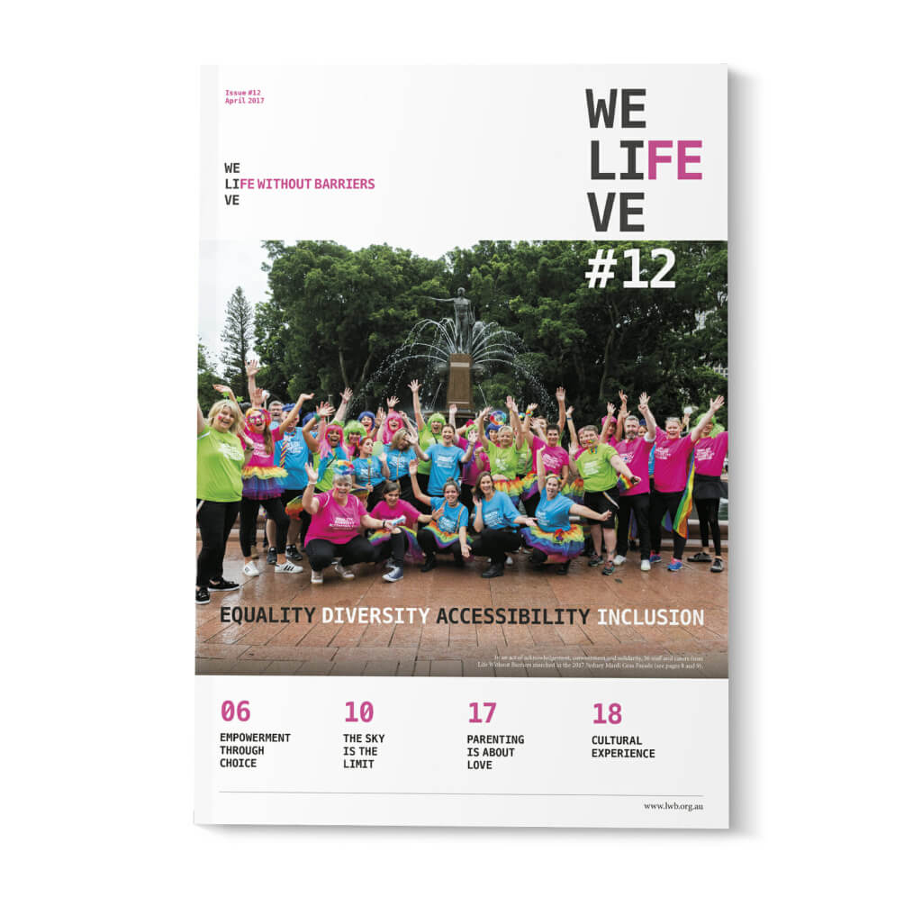 Life Without Barriers - Bounce Graphic Design Newcastle